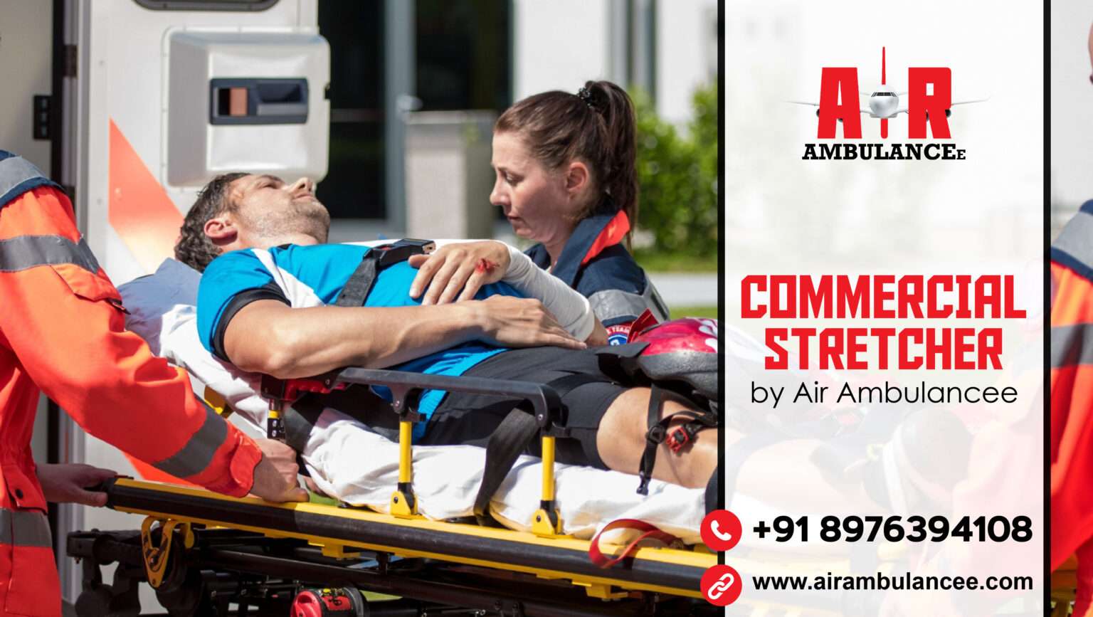 Best Commercial Stretcher Services | Air Ambulancee